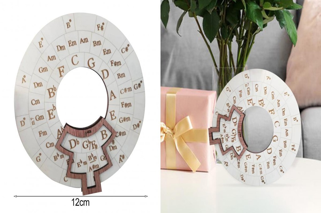 {doverywell} High-quality Music Accessory Circle of Fifths Tool Portable Music Chord Wheel for ...