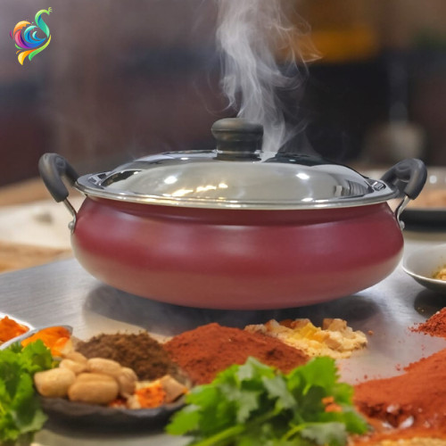 IDEAL Malabar Uruli Non Stick Pot with Stainless Steel Lid Kerala Uruli ...