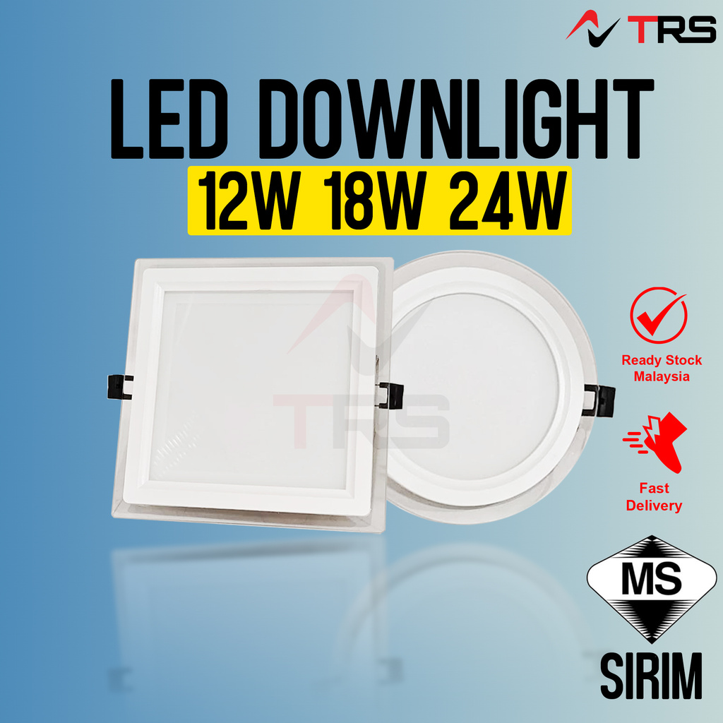 [Sirim] LED Downlight 12W 18W 24W Lampu Siling Rumah Round Down Light ...