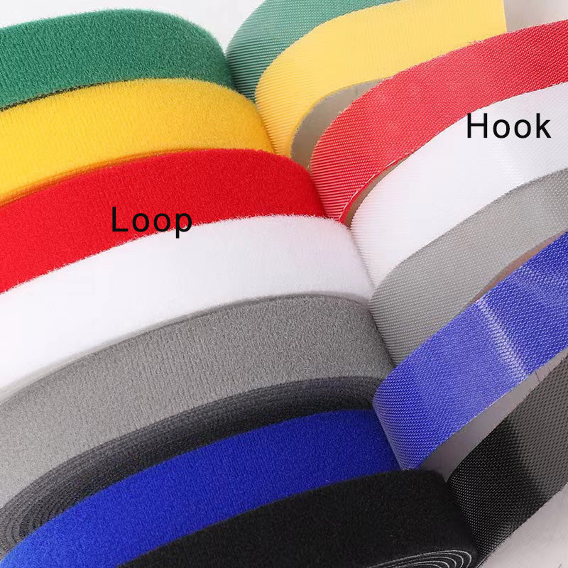 5M/Roll Reusable Fastening Tape Cable Ties Double Side Adhesive Hook ...