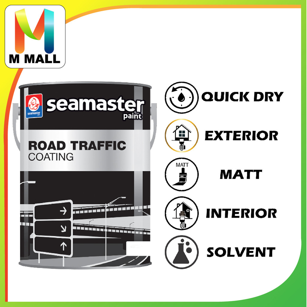 5L SEAMASTER Non-Reflective Roadline Road Marking Paint Road Marking ...