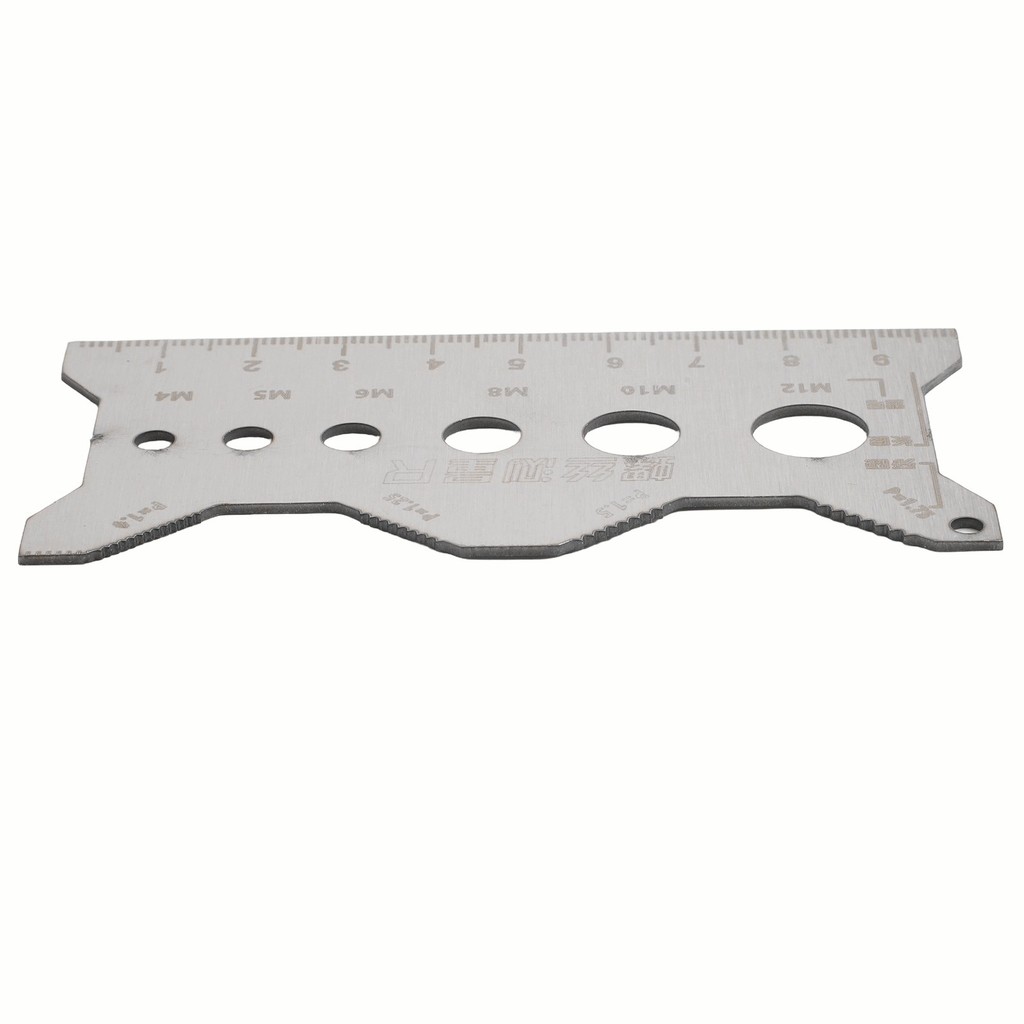 【HDS01】Screw Thread Gauge Screw Measuring Ruler Tool Length Diameter ...