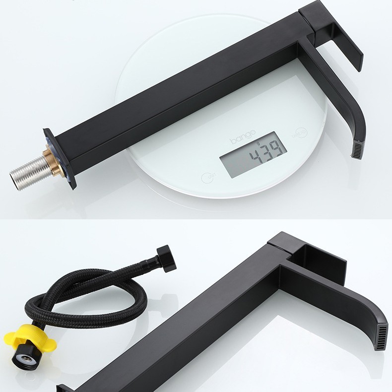 BSU Paip Sinki Bilik Air Tahan Karat Hitam Mewah Kawalan Suhu Waterfall ...