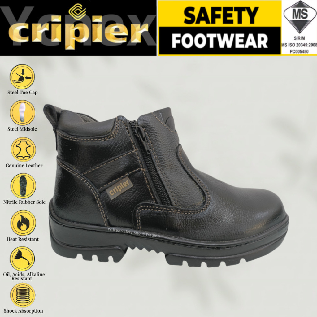 Safety Shoes Cripier 6066 Sirim Certified Safety Boots Kasut Kerja ...