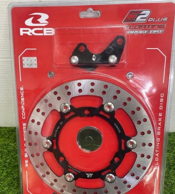 260MM 260 MM E2+ SERIES RCB RACING BOY BRAKE DISC STEEL FLOATING + BRACKET SCOOTER NVX155 ...