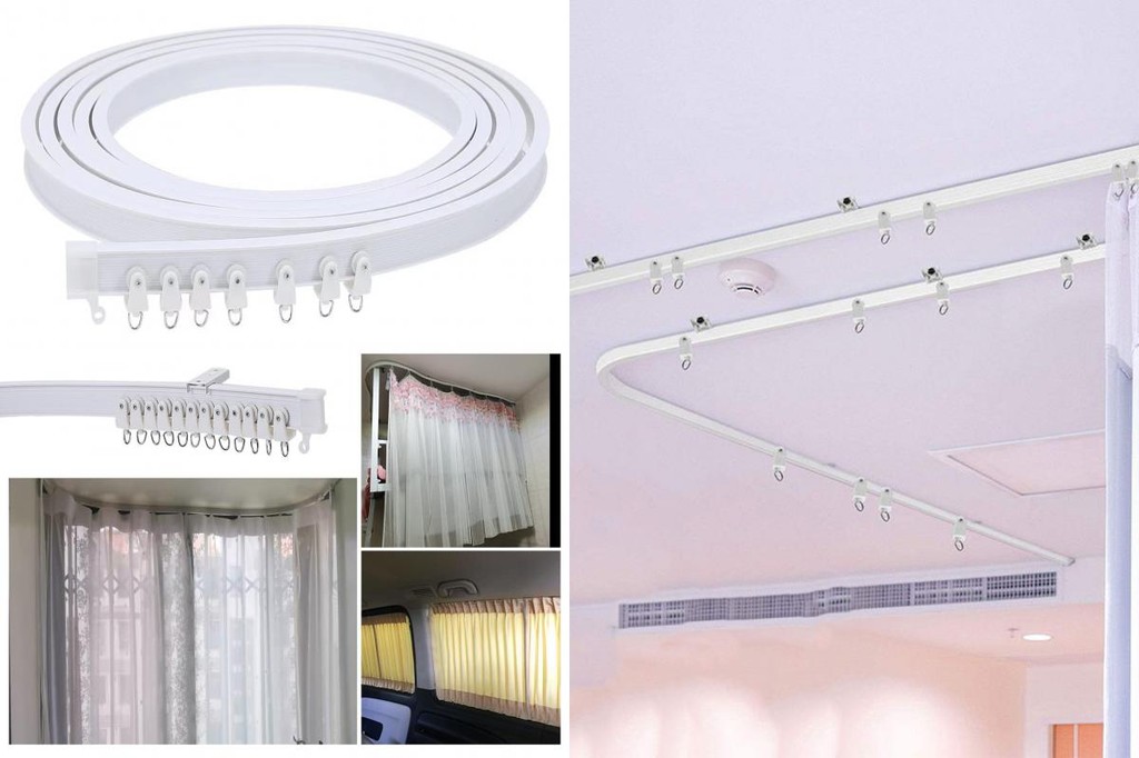 (VIP) Flexible Curtain Track System Curtain Track Accessories Flexible ...