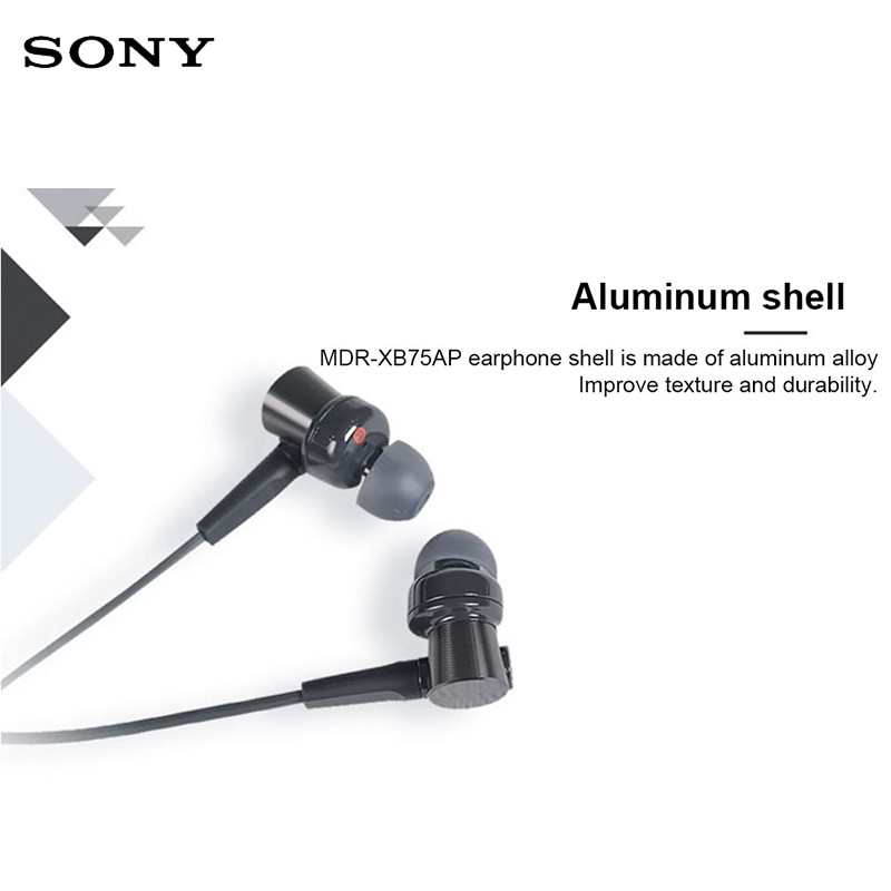 SONY MDR-XB75AP In-Ear Extra Deep Bass Headphones 3.5mm Wired Stereo ...