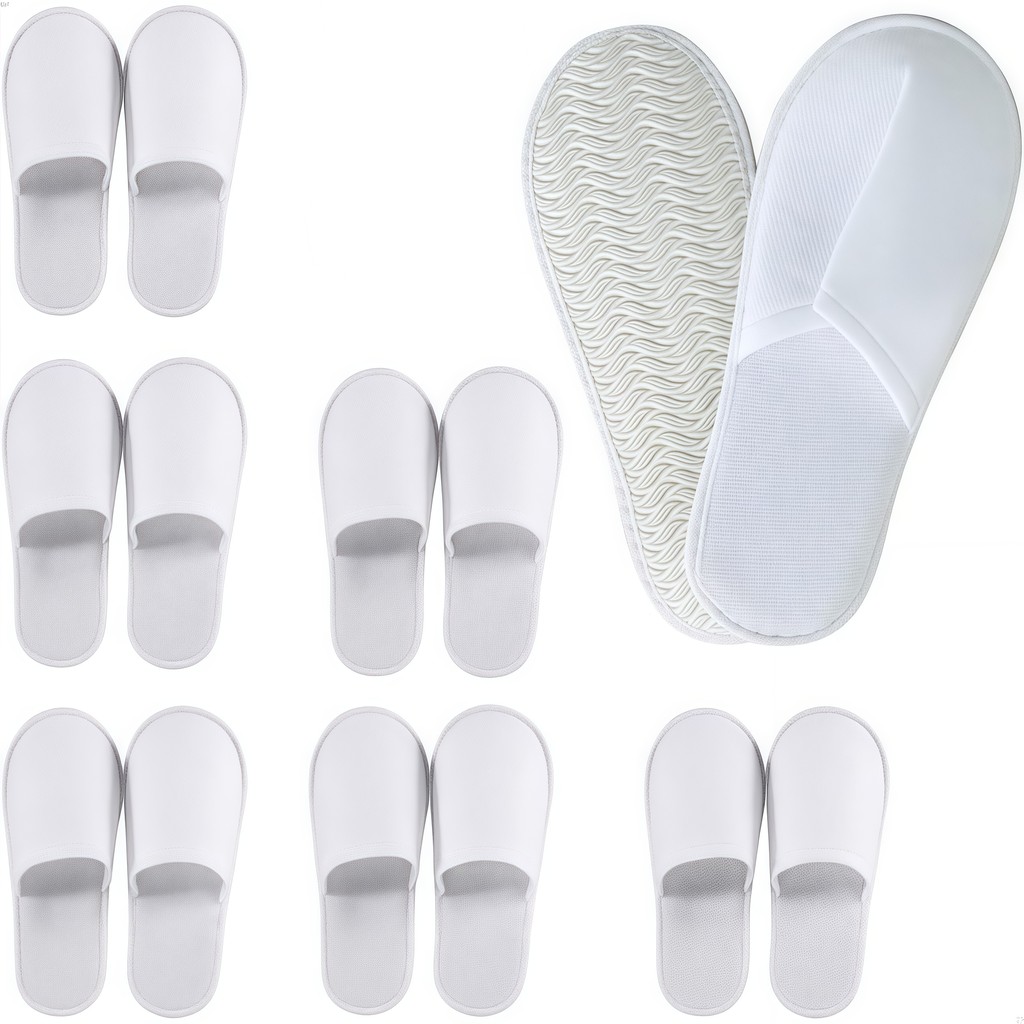 Spa Disposable Slippers Toe Towelling Hotel Guest Travel Unisex Shoe ...
