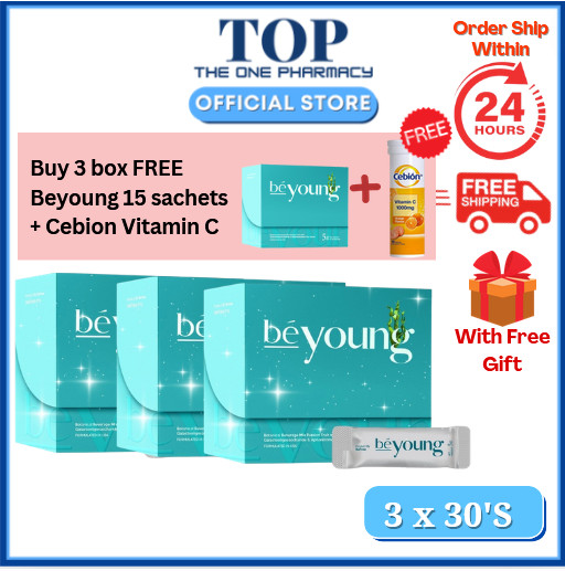 Beyoung Gut-Brain-Skin Axis Booster- 3 x 30 sachets [FOC 15's Beyoung ...