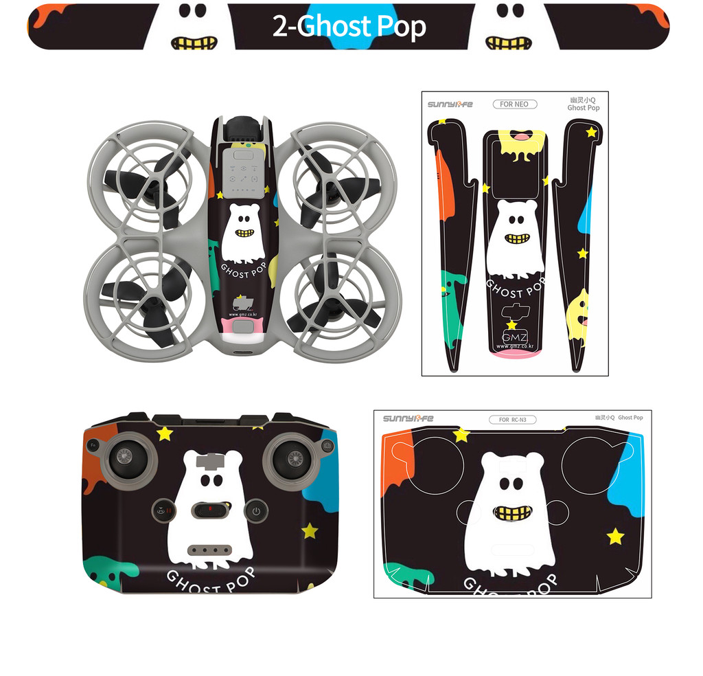 Sunnylife Skin Stickers Compatible with DJI NEO Mini Drone, Waterproof ...