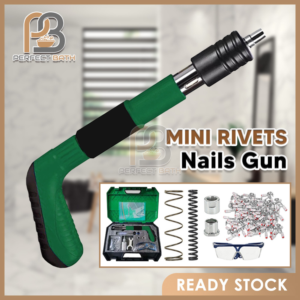 Perfect Bath Steel Manual Nail Gun Mini Rivet Punch Tufting Gun Wall ...