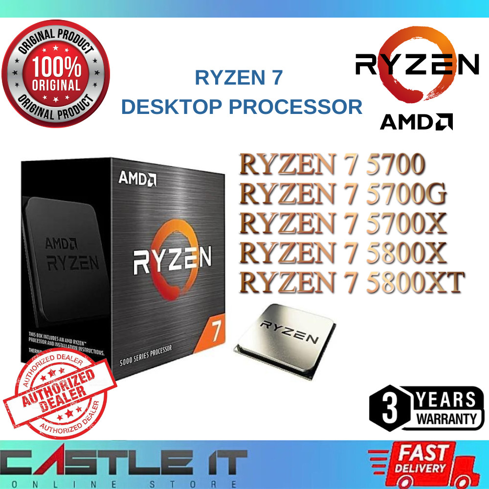 AMD RYZEN 7 5800XT 5800X / 5700X / 5700G / 5700 / R7-5800X R7-5700X R7 ...