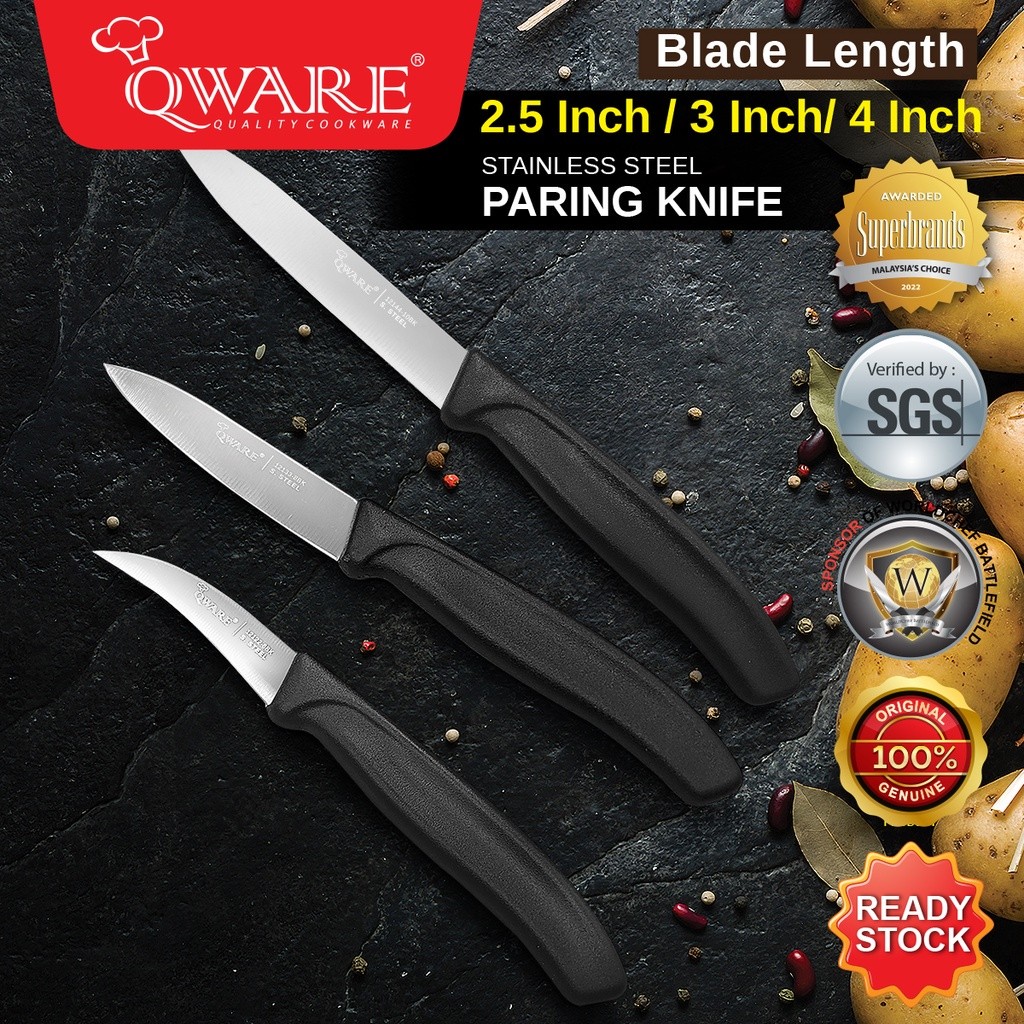 【WUCHT】12144-10BK 4” QWARE PARING KNIFE 10CM Qware Paring Knife Qware ...