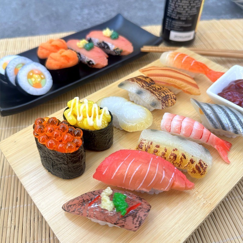 Artificial Sushi Sample Fake Lifelike Nigiri Onigiri Dessert Food ...