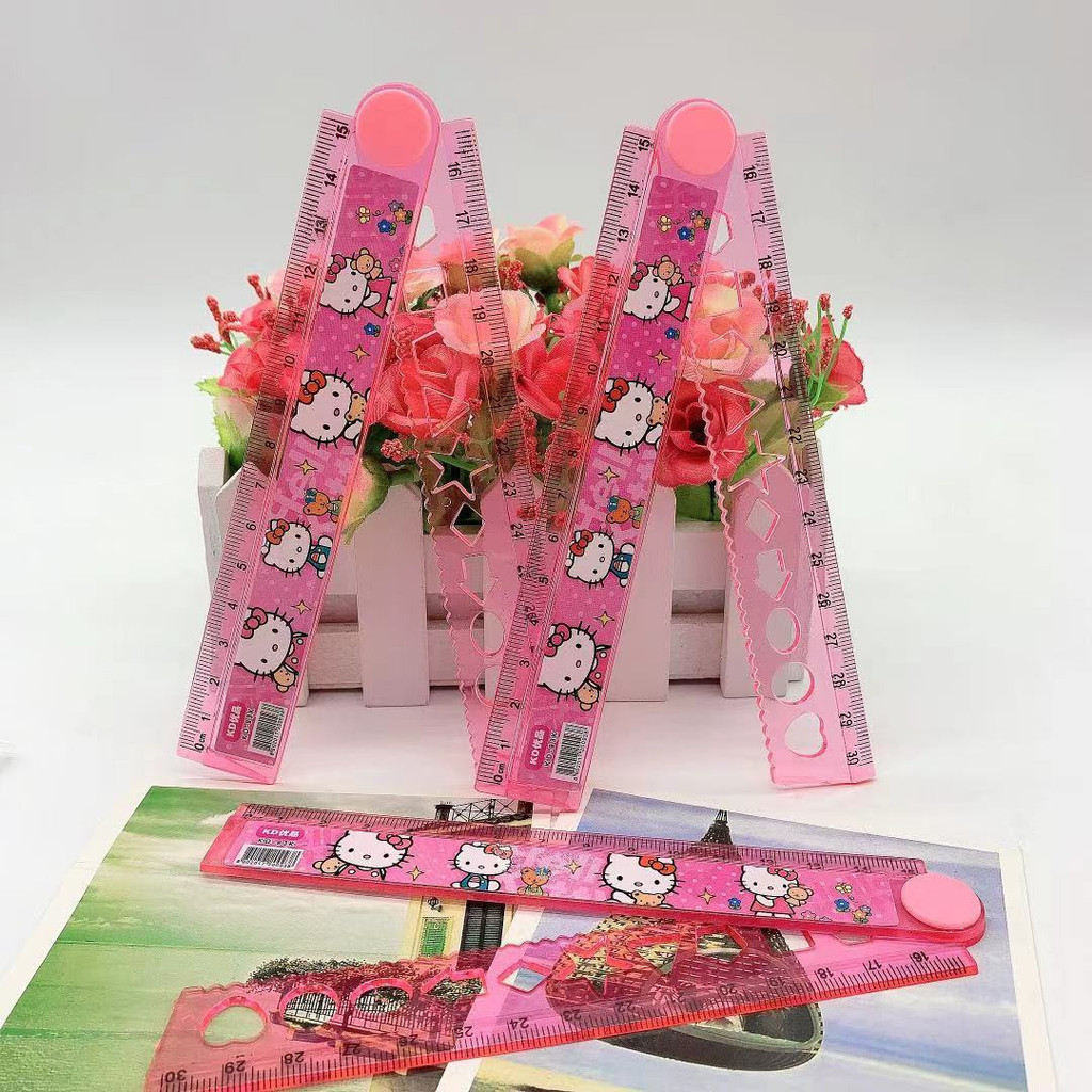 [READY STOCK] 30cm Hello kitty Foldable Ruler Hello kitty Ruler ...
