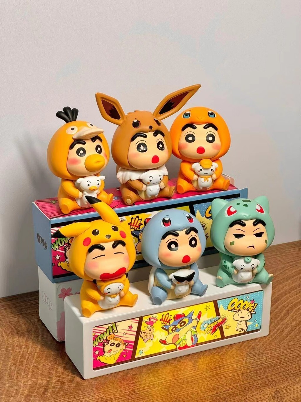 Shipping from Selangor 6Pcs/Set Crayon Shin-chan Cosplay Pokemon ...