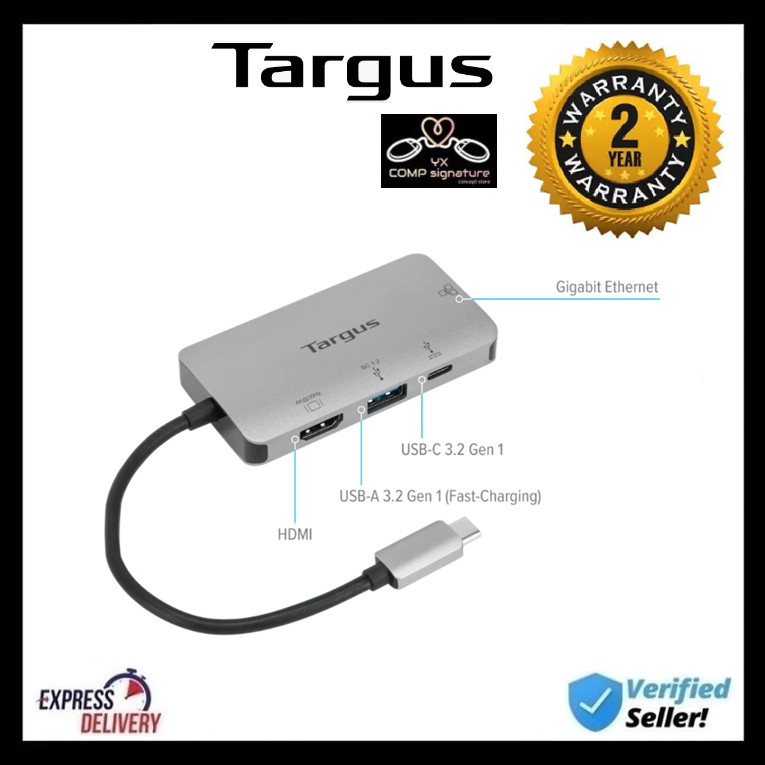TARGUS DOCK 418 USB-C DP ALT MODE SINGLE VIDEO 4K HDMI DOCKING STATION ...
