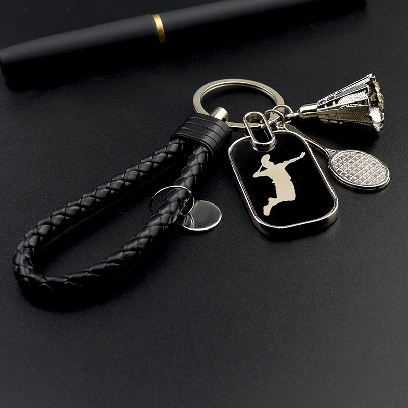 Champion Badminton Racket Keychain – Award Trophy for Sports Day ...