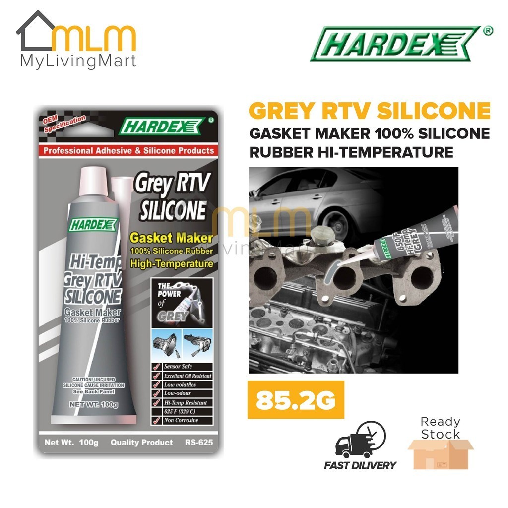 HARDEX RS625 Grey RTV Silicon Gum Gasket Maker High-Temperature 100g ...