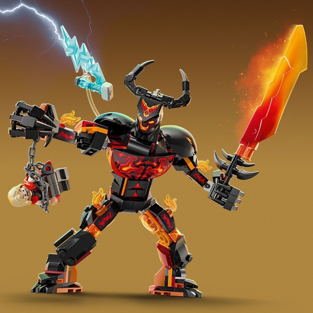 LEGO 76289 Marvel Thor vs. Surtur Construction Figure Building Toy Set ...