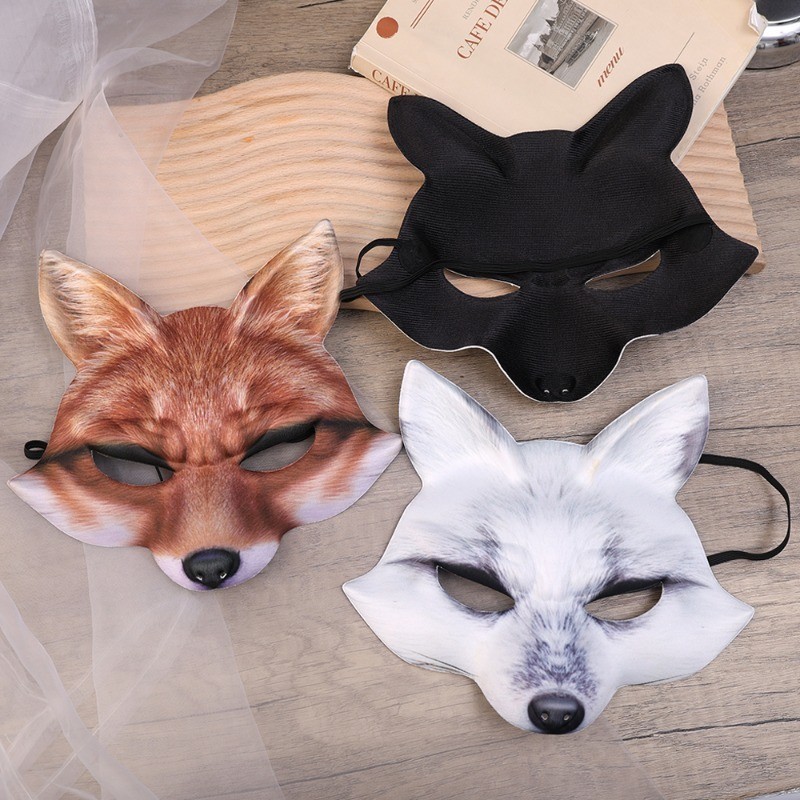 Halloween Plush Luminous Mask - Plush Rabbit Halloween Party Cosplay ...