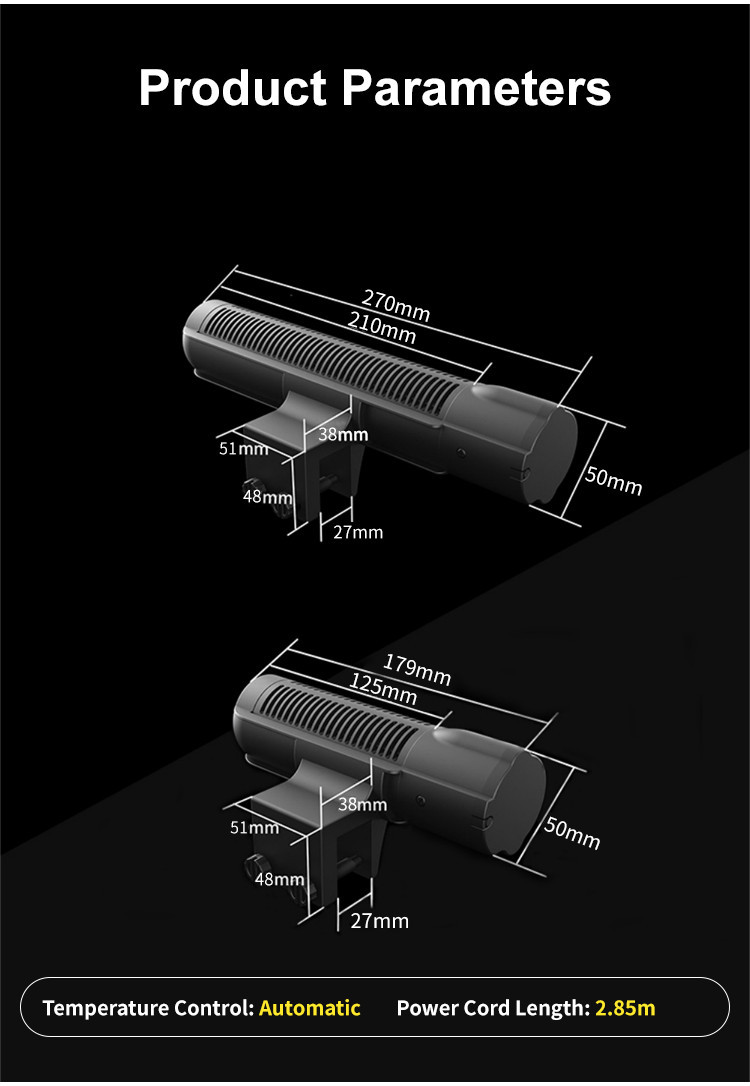 Jecod ACF Series Aquarium Cooling Fan Mute Automatic Temperature ...