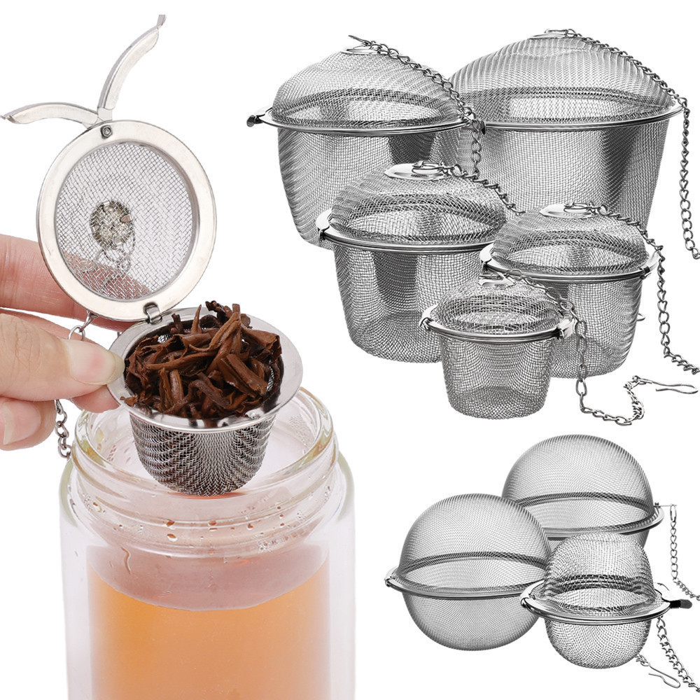 1/3Pcs Stainless Steel Tea Filter Balls - Tea Ball Strainer with Chain ...