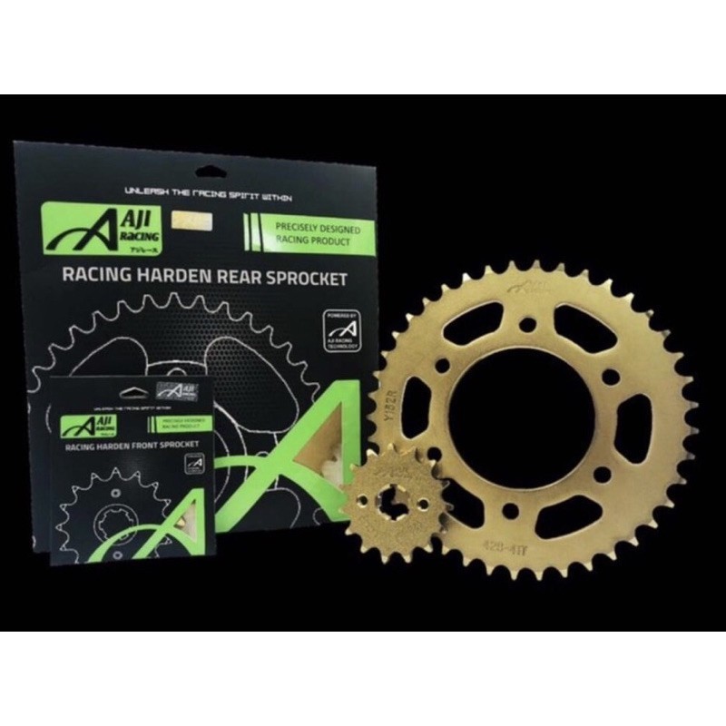 [ GOLD ] Y16ZR Y16 / Y15ZR Y15/ FZ150 428H AJI RACING SPROCKET SPOKET ...
