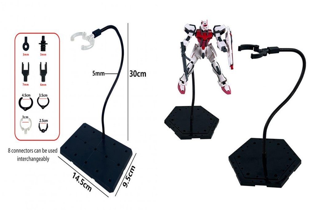 [TY] Plastic Figure Holder Action Figure Stand Adjustable Anime Figure ...
