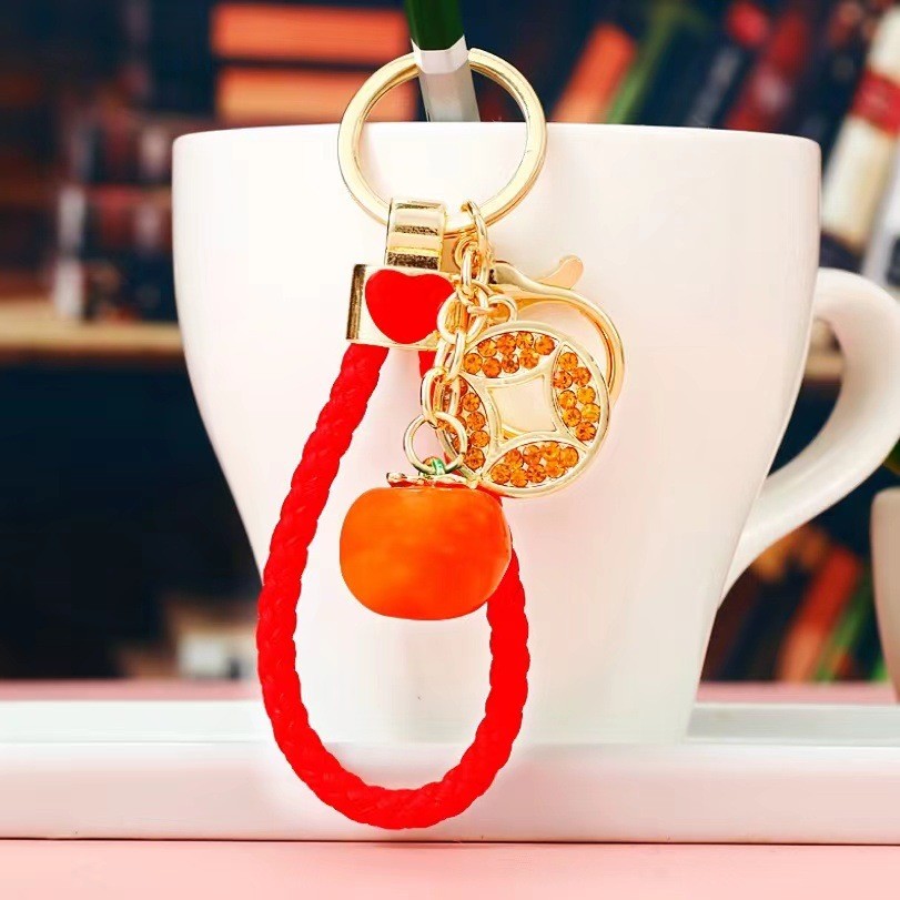 Braided Keychain High-quality With Unique Wealthy Persimmon And ...