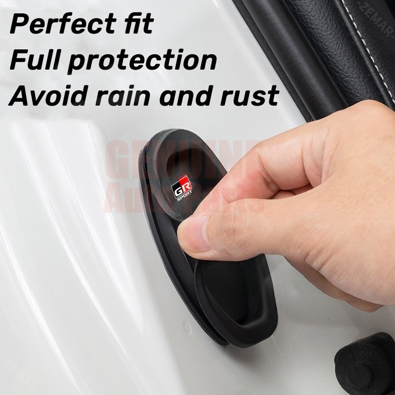 4Pcs Toyota GR Sport Silicone Car Door Lock Protection Cover Door Lock ...