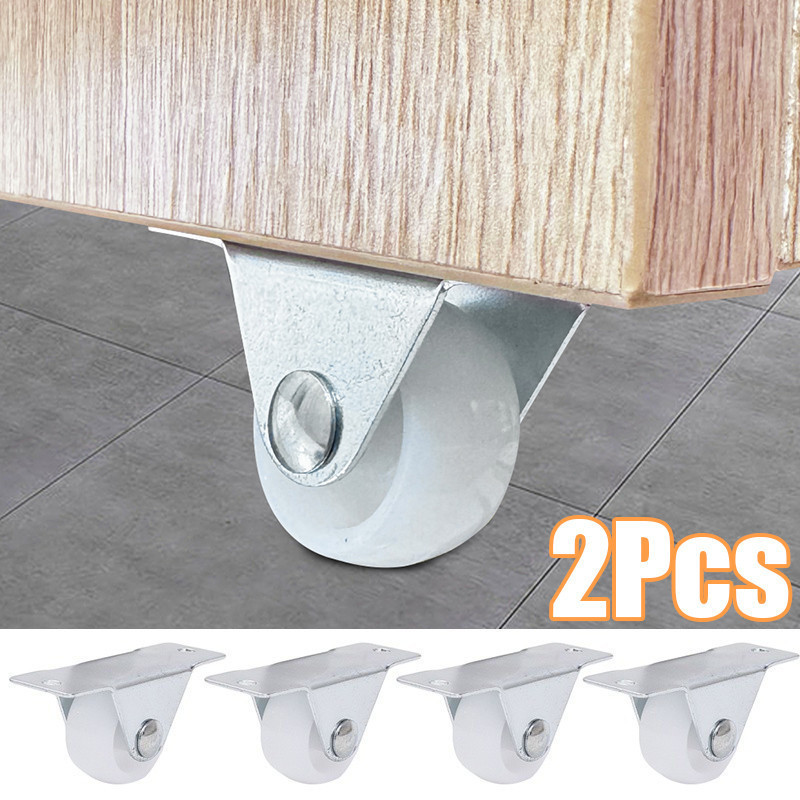 2Pcs Door Bottom Support Wheels - Furniture Silent Movable Castors ...