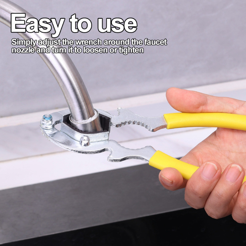 Faucet Spout Wrench - Effortless, Sturdy - Water Tap Nozzle Spanner ...