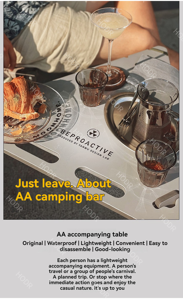 【HODR】 Outdoor AA Table Camping Triangle Table Tactical Portable ...