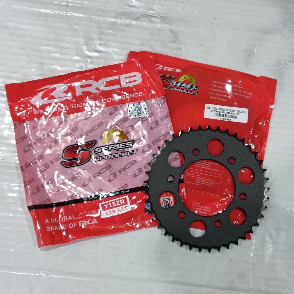 Y15 / Y16 / FZ150 [ 38T-47T ] [ 6HOLE ] 428H & 428 H ( BLACK ) RCB ...