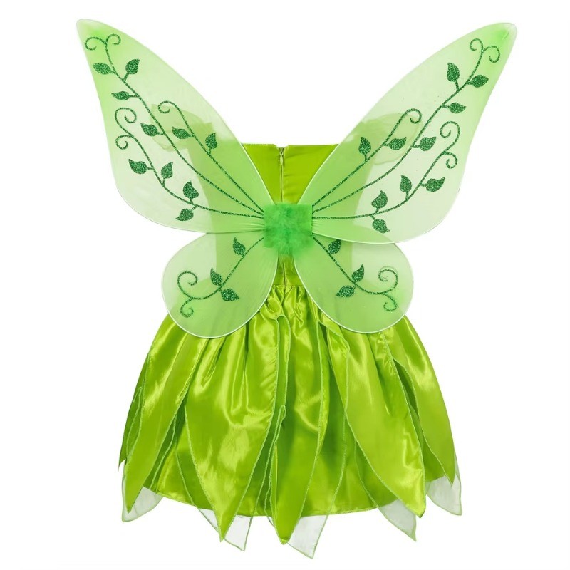 Girls Tinker Bell Costume Halloween Costume for Kids Green Tinkerbell ...