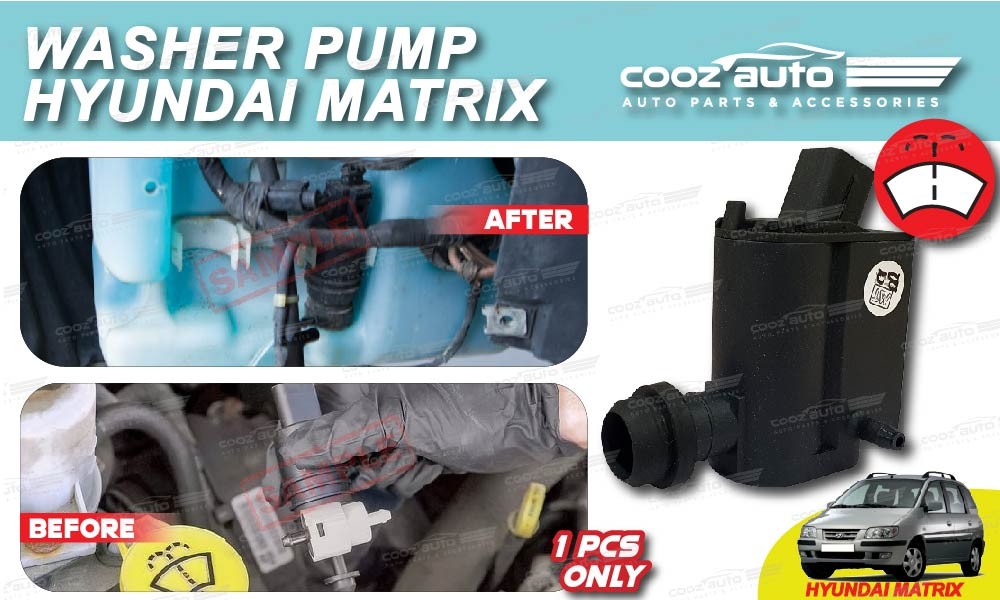 Hyundai Matrix Car Washer Pump Motor Spray Windscreen Sprayer Water ...
