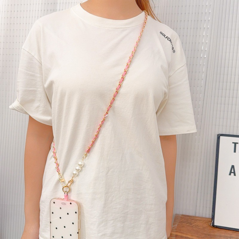 Non-Slip Pearl Design Phones Chain - Fashion Elegant Daily Handset Anti ...