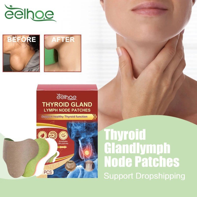 Thyroid Gland Lymph Node Plaster Throat Thyroiditis Treatment Goiter Pain Relief Neck Lymph Anti ...