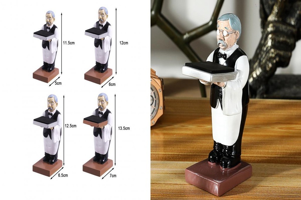 YYR_ Handmade Watch Organizer Old Butler Watch Stand Vintage Butler ...