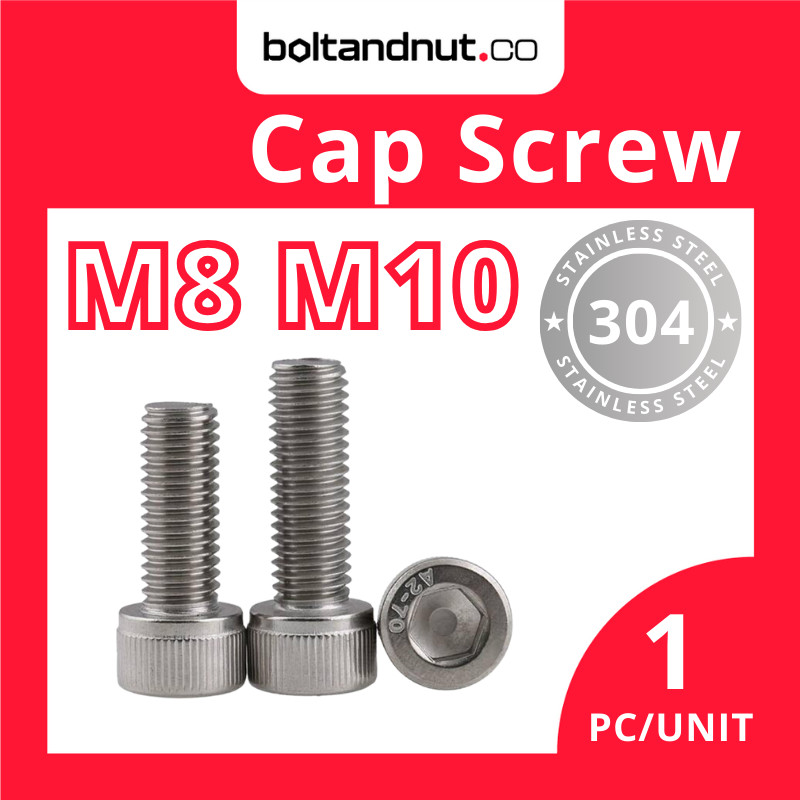 M8 M10 Hex Socket Cap Screw DIN912 | SUS 304 Stainless Steel Grade A2 ...