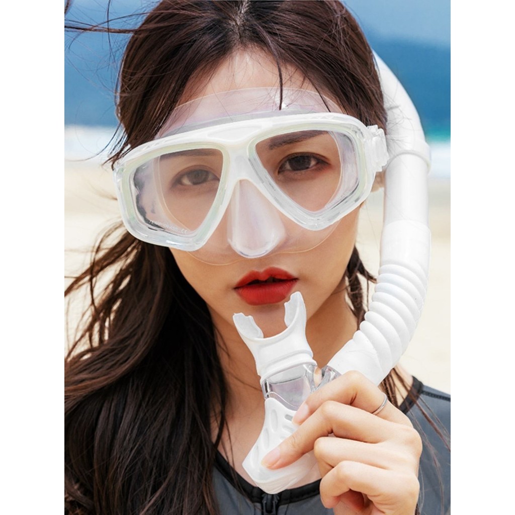Snorkeling Sambo Diving Mask Myopia Diving Goggles Full Dry Snorkel Set ...