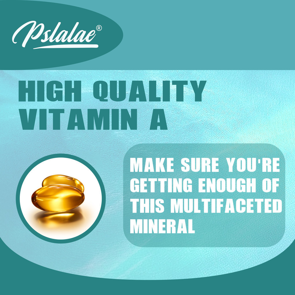 Pslalae Vitamin A - 3,000 mcg - Supports vision health, gluten-free and ...