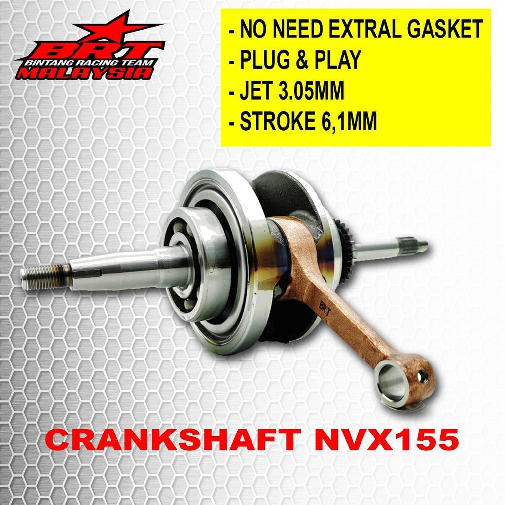 BRT RACING JET ROD CRANKSHAFT CRANK SHAFT [ JET ROD CRANK ] Y15 ...