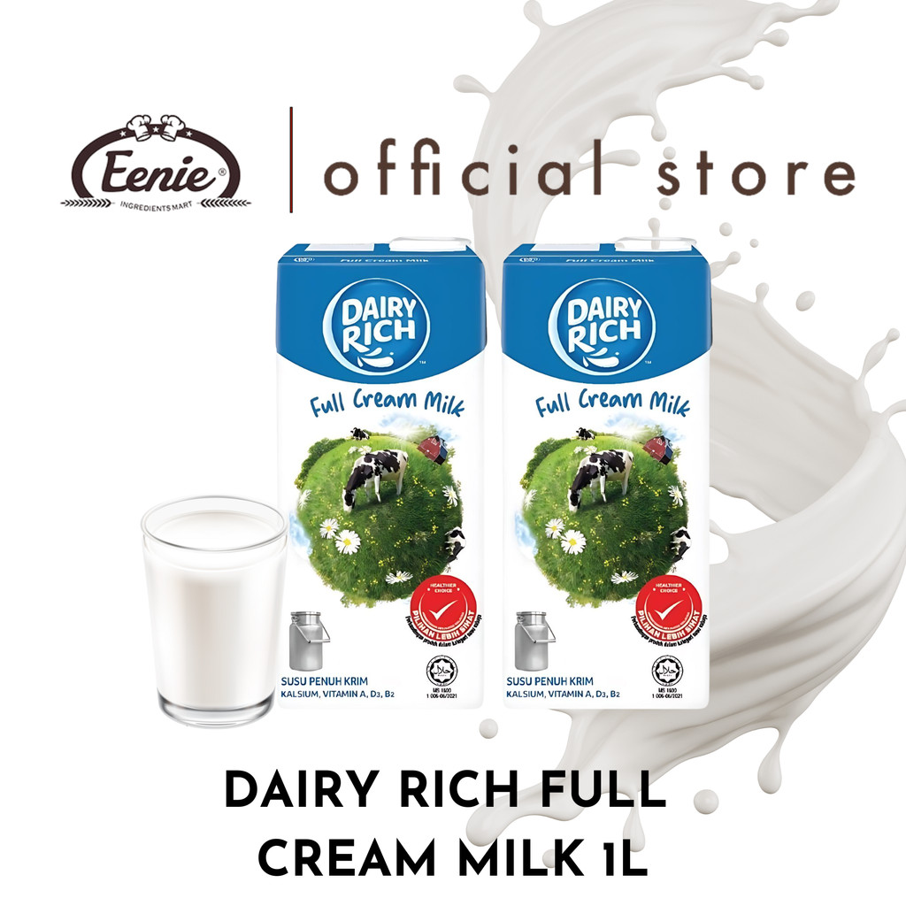 DAIRY RICH FULL CREAM MILK | 1L | HALAL | Shopee Malaysia