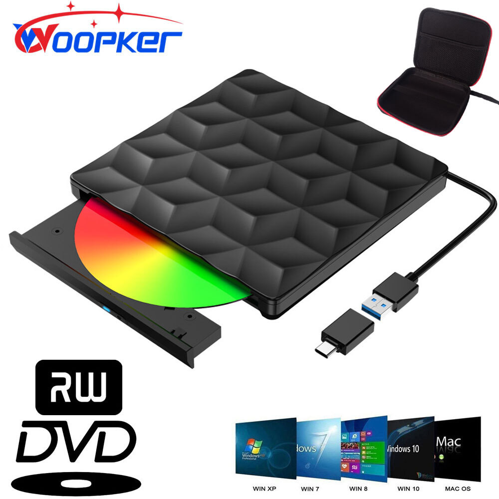 External DVD Player USB 3.0 type-c CD DVD Portable Disc Drive CD Burner ...