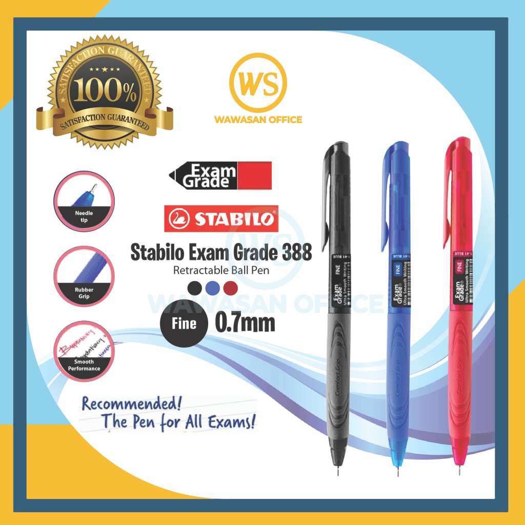 Stabilo Exam Grade Pen 388 / Ballpoint Pen / Pen Stabilo Pen / Stabilo ...