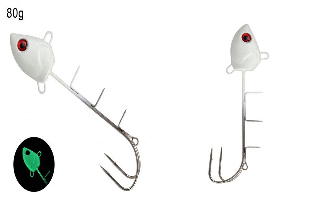 Fish Hook Anti-corrosion Fishing Hook 80/100g Fish Head Hook Heavy Duty ...