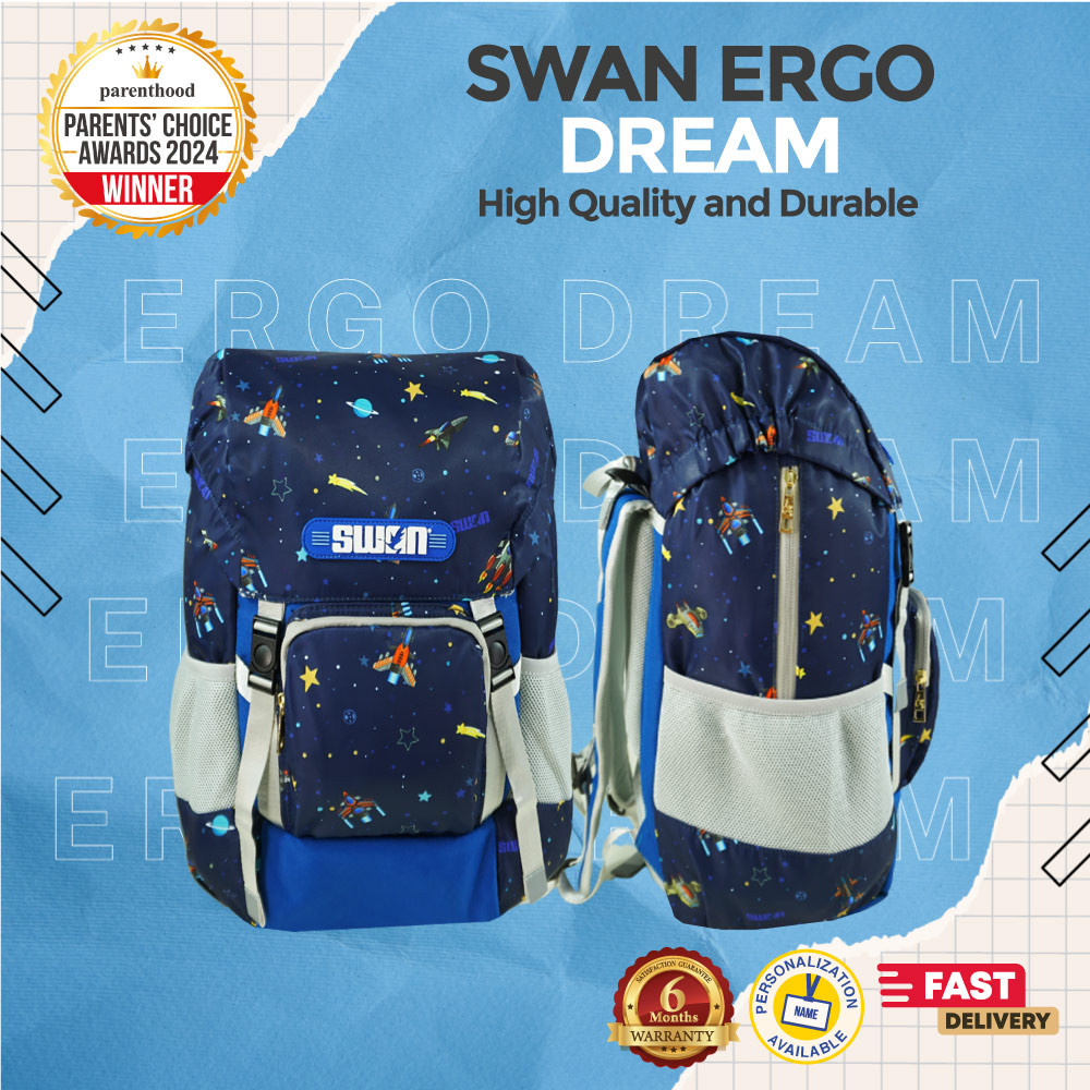 Swan Ergo Dream School Backpack - Aeroplane | Shopee Malaysia