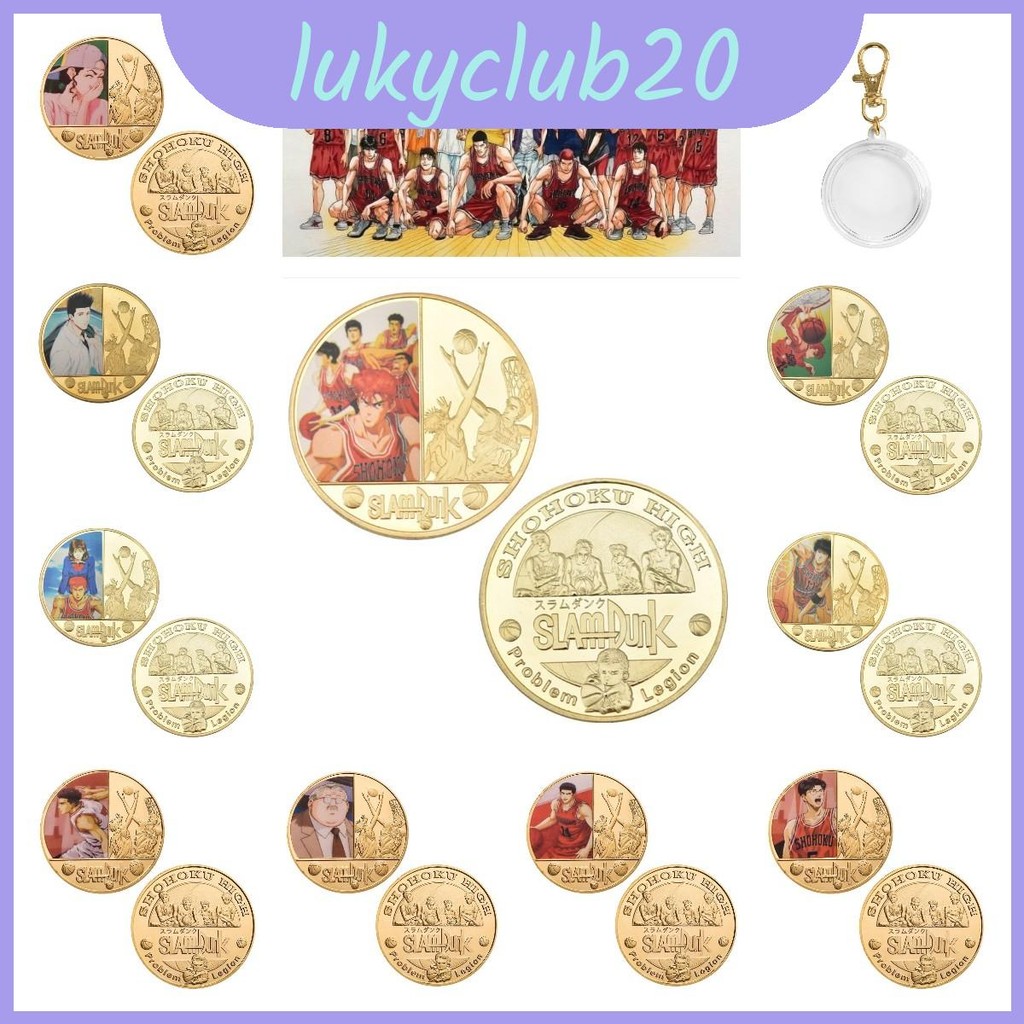 Slam 10-piece Dunk Commemorative Coin Set Metal Boxed Collectibles Gift ...